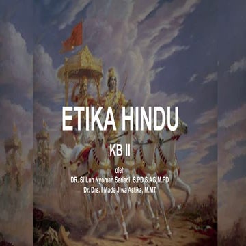 ETIKA SUSILA DALAM KEHIDUPAN BERMASYARAKAT | PPTX