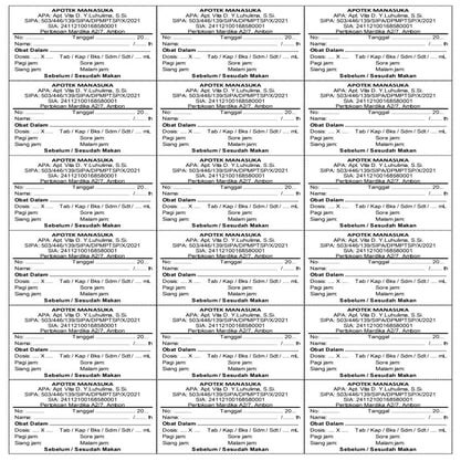 etiket obat khusus iobat dalam etiket pth | DOCX