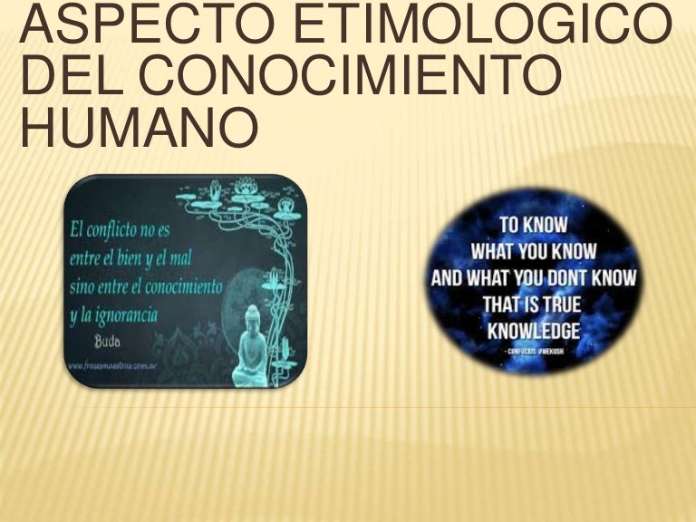 Etimologia del Conocimiento