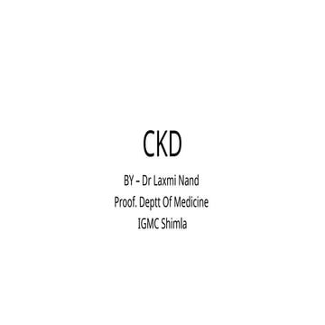 Introduction to Nephrology and Kidney Diseases | PPTX