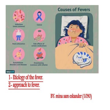 Etiology and approach of the fever | PPTX