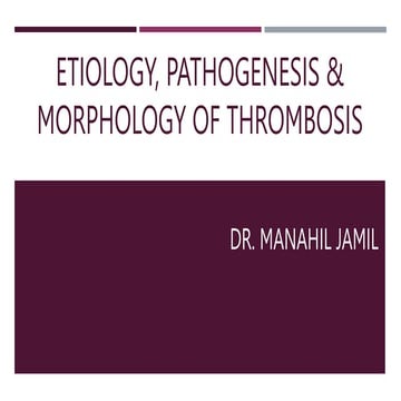 Thrombosis | PPTX