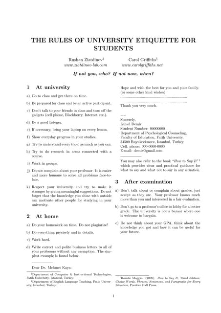 Classroom etiquette | DOCX | Smartphones | Consumer Electronics