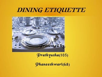 Dining With Confidence | PPT