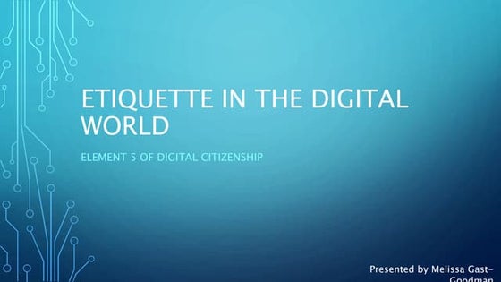 Digital citizenship | PPT