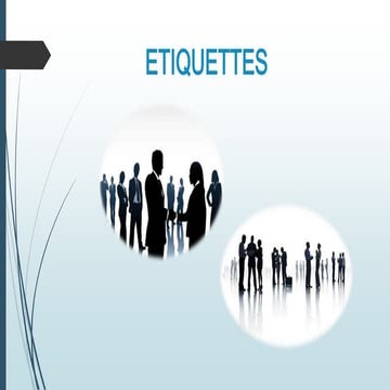 Business etiquettes(ppt) | PPTX