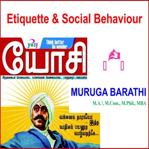 Etiquette & social behaviour | PPT