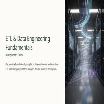 ETL-and-Data-Engineering-Fundamentals A Beginner’s Guide | PPTX