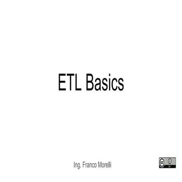 ETL basics | PDF | Databases | Computer Software and Applications