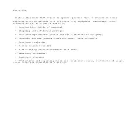 Etm definition | PDF