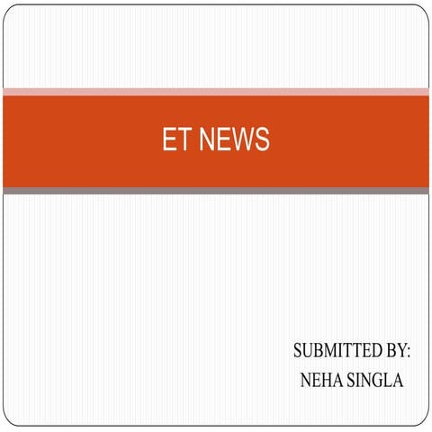 Et news | PPT