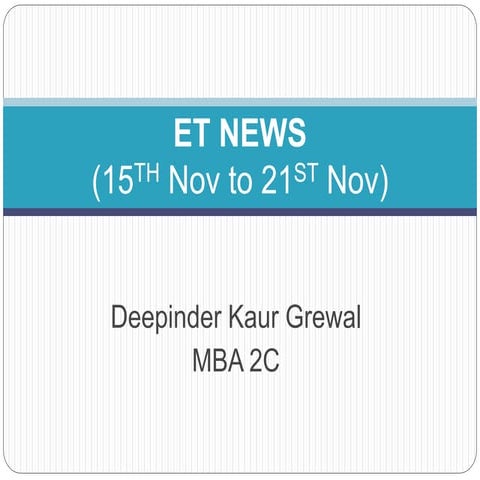 Et news (15 to 21) | PPTX | Automotive Industry | Industries