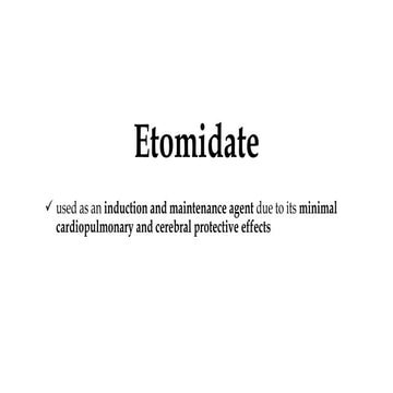 Etomidate, Metomidate,Chloral Hydrate, Magnesium Sulfate , Chloralose.pptx