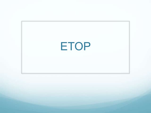 Environmental Threat & Opportunity Profile (ETOP)) | PPTX