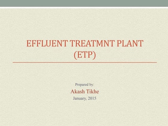 Etp Final Report | PDF