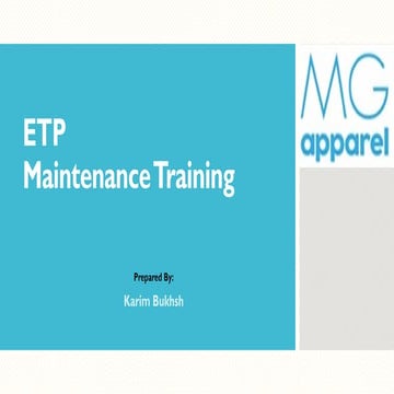 ETP Maintenance Training in mg apparel.pptx