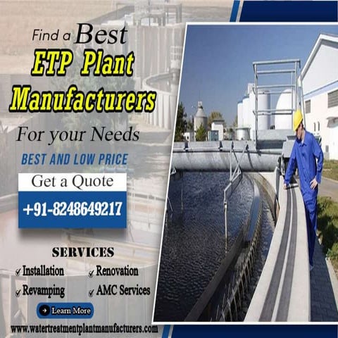 ETP Water Plant Manufacturers Chennai.pptx