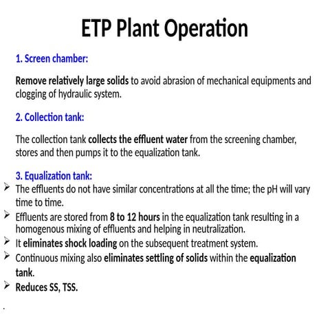 ETP- Effluent Treatment Plant | PPTX
