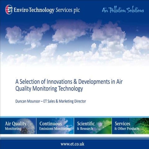 Innovations in Air Quality Monitoring | PPTX