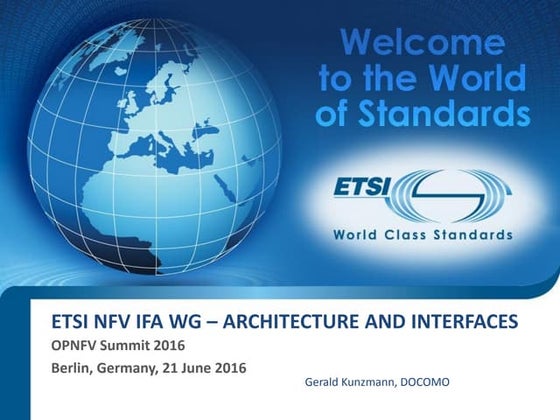 NFV : Virtual Network Function Architecture | PPT
