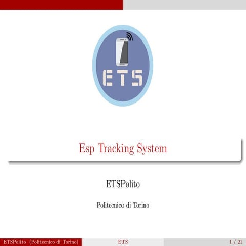 Esp tracking system with microcontroller esp32 | PPT