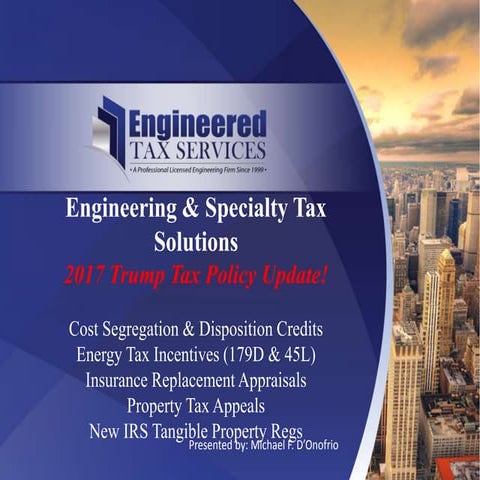 Engineered Tax Services - Lunch Workshop | PPTX