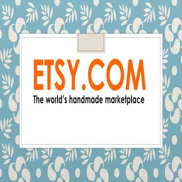 Etsy - the world's handmade marketplace | PDF