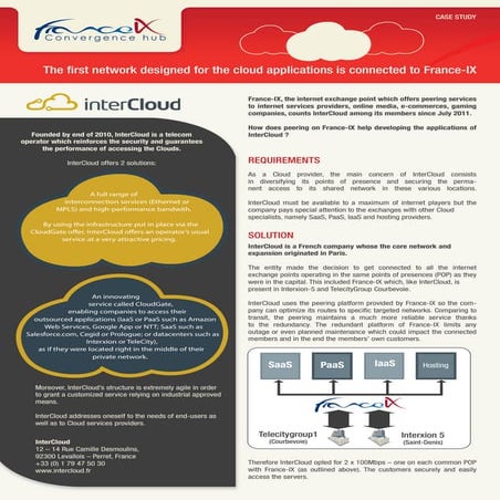 Case Study France-IX InterCloud | PDF