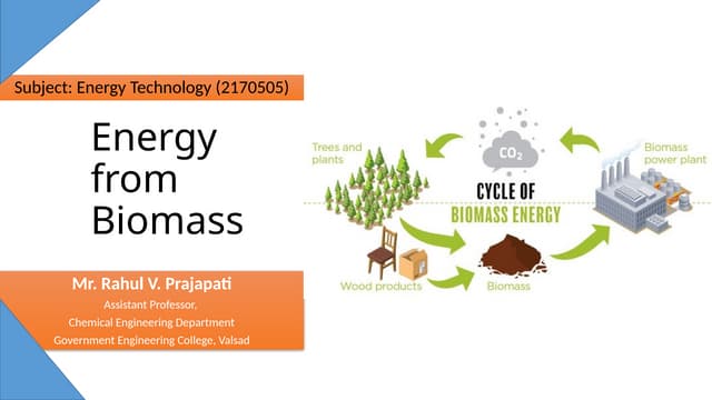 Biomass energy and conversion processes | PPTX | Science