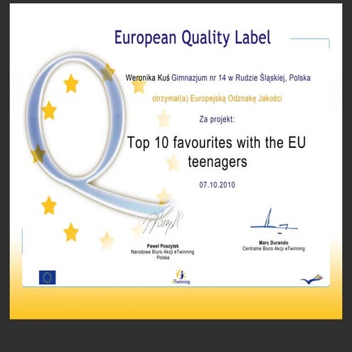 European Quality Label | PDF