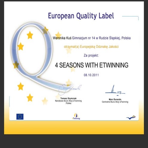 National Quality Label