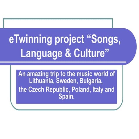 E twinning project | PPT