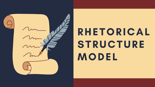 Rhetorical Structure Model In Advanced Discourse Analysis Ppt