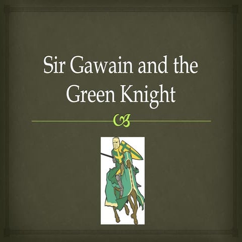Etzold sir gawain and the green knight 7 step lesson | PPT
