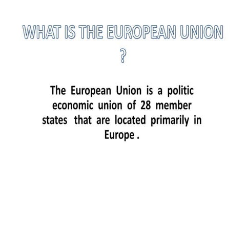 Eu flag history | PPT