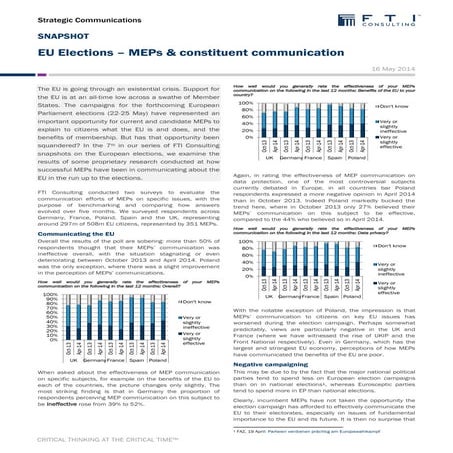 European Elections - MEPs and Constituent Communication | PDF