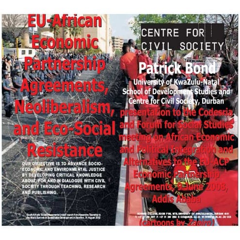 EU-African Economic Partnership Agreements, neoliberalism and eco ...