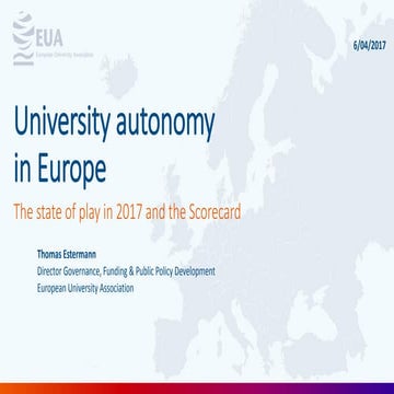 EUA autonomy scorecard III | PPT
