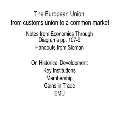 Eu as common market | PPT
