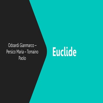 Presentazione del filosofo greco Euclide | PPTX