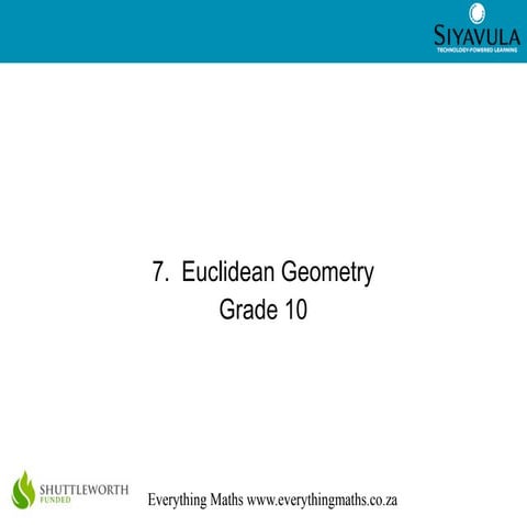 Euclidean geometry | PPT