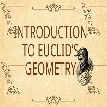 Euclid’s Geometry introduction ppt .pptx