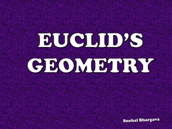 Euclids geometry class 9 cbse | PPTX | Geography | Science