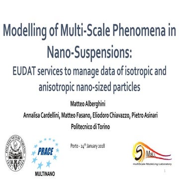 Modelling of Multi-Scale Phenomena in Nano-Suspensions | PPT