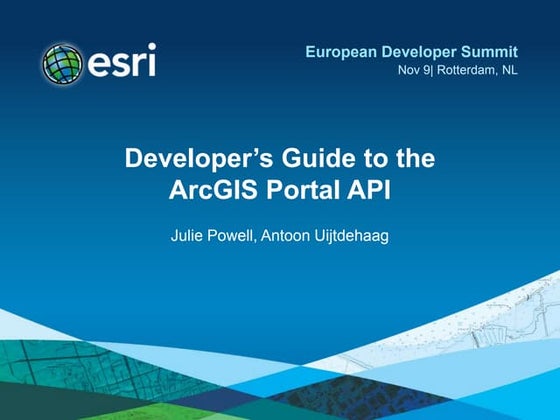 Esri Deploying Portal for ArcGIS | PPT