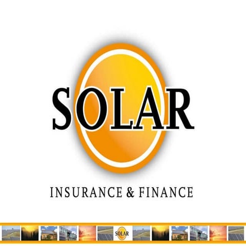 Presentation Solar Insurance and Finance | Solarif | PPT