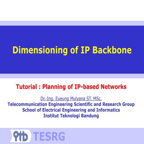 Dimensioning of IP Backbone | PDF