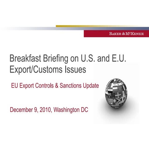 EU Export Controls And Sanctions Update | PPT