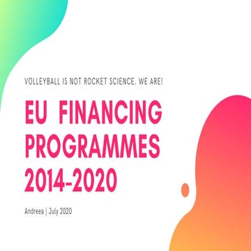 Eu financing programmes (2014-2020) | PDF | Non-Profit Organizations ...