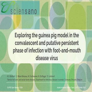 EuFMD_OS24 A. Bultinck Exploring the guinea pig model in the persistent ...
